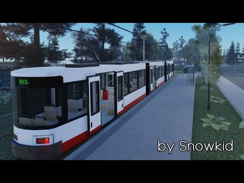 Driving a tram 77, in the experience Tram and Bus Simulator ...