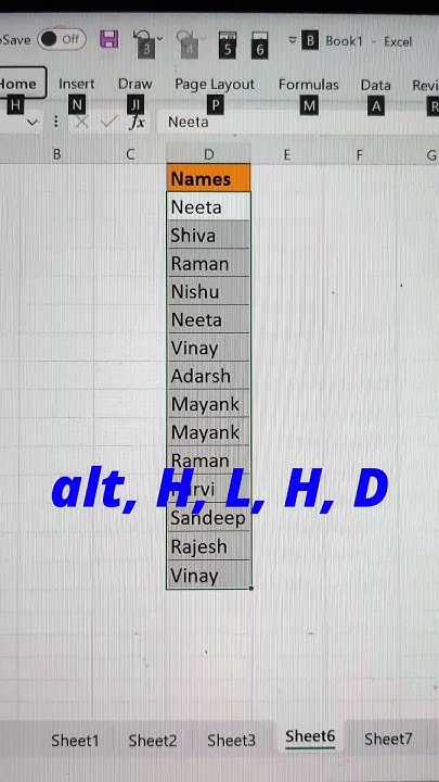 Excel Shortcuts To Highlight And Remove Duplicate Names 💯 Excel Tricks Shorts Howto Bytetech 2087
