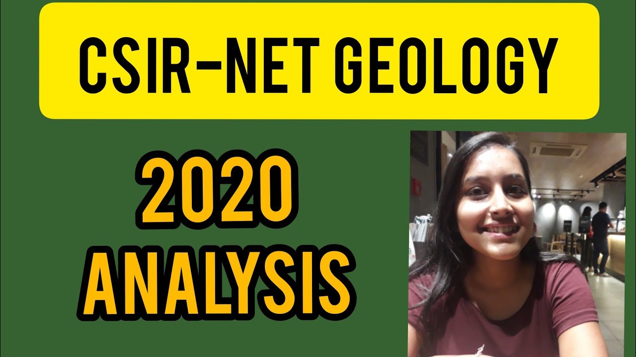 #geogyanm CSIR-NET 2020 GEOLOGY analysis - YouTube