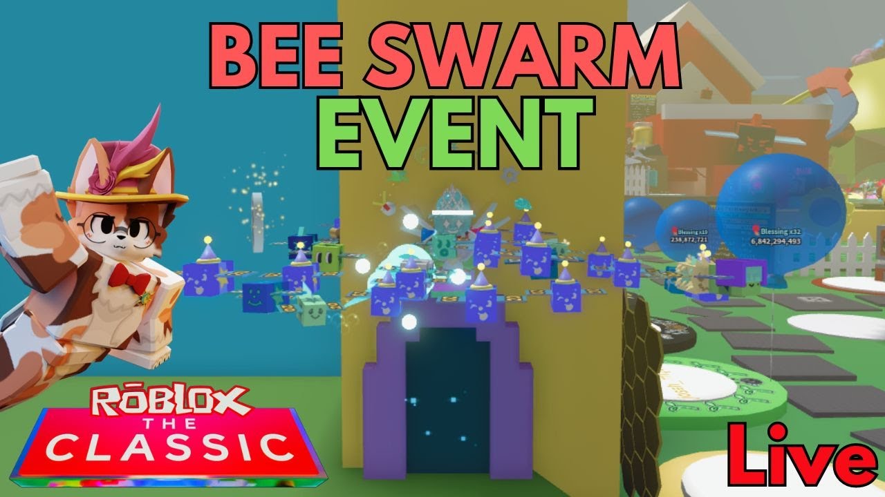 🔴LIVE🔴 CLASSIC EVENT Helping Viewers Finally got Coco Belt (Level 20 Blue Hive) Bee Swarm ...