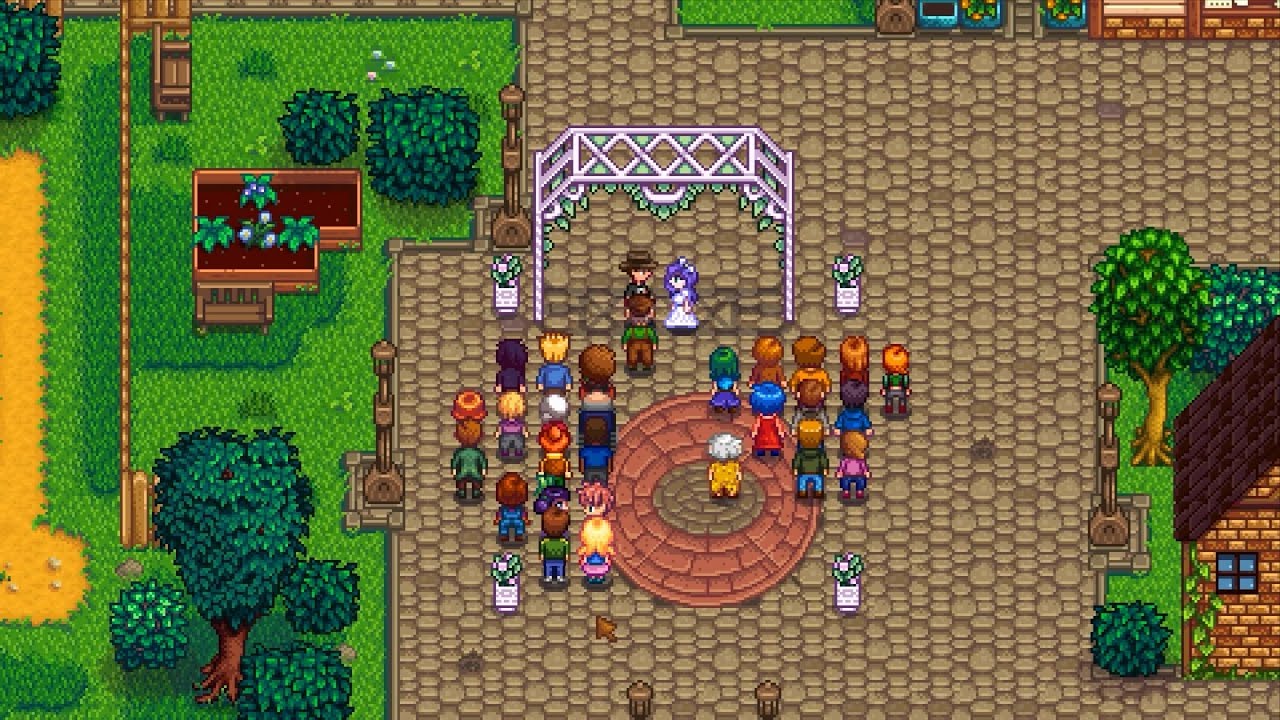 Stardew Valley - Part 48 - Marrying Abigail and Oak Resin Farm - YouTube