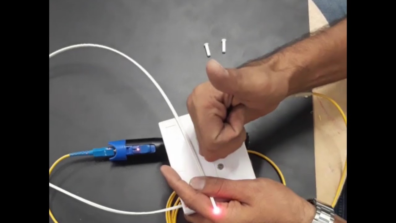 Fiber Optic Trick with VFL Visual Fault Locator - YouTube
