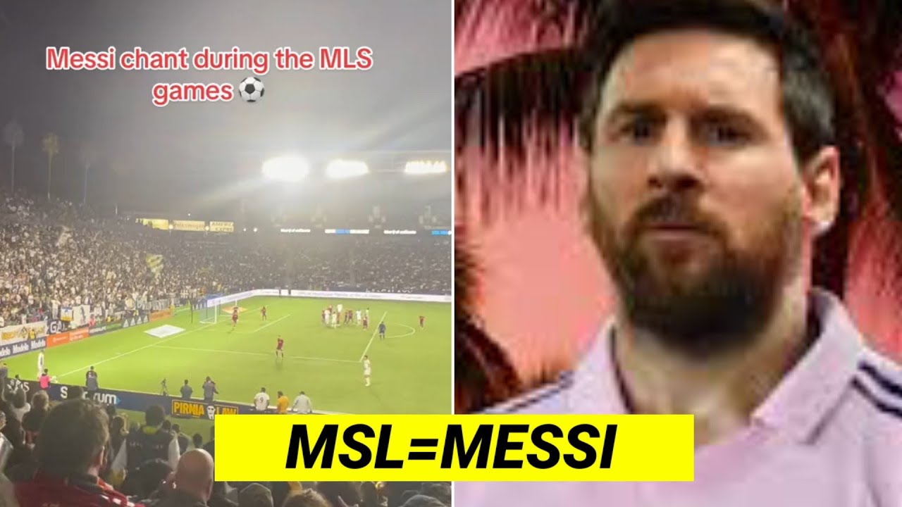 God Lionel Messi Chants during MLS😱 - YouTube