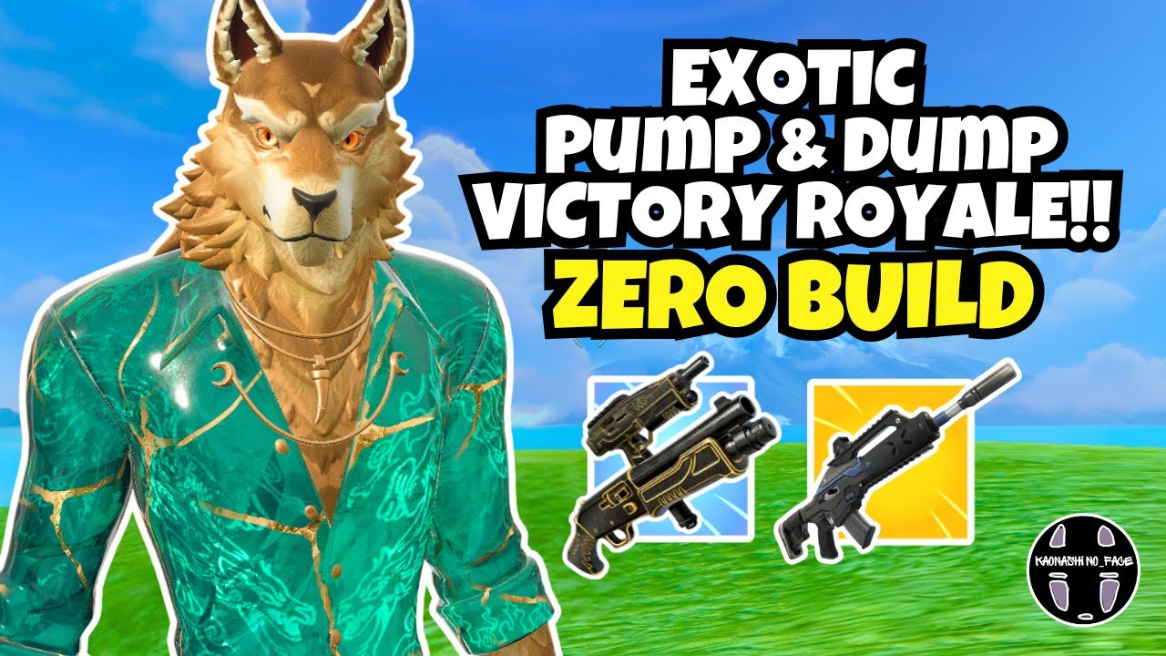 EXOTIC PUMP & DUMP GAMEPLAY IN FORTNITE ZERO BUILD SOLO!! - YouTube