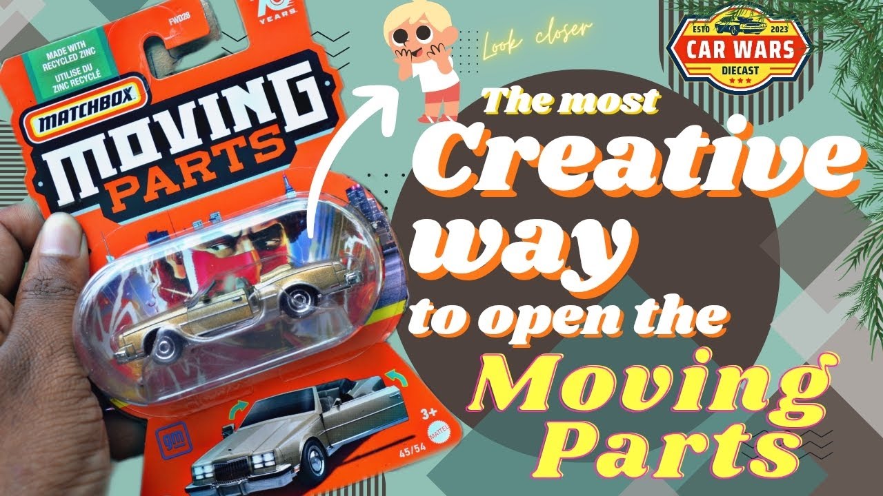 How To Open the Matchbox MOVING PARTS Without Damaging the Card Art ...