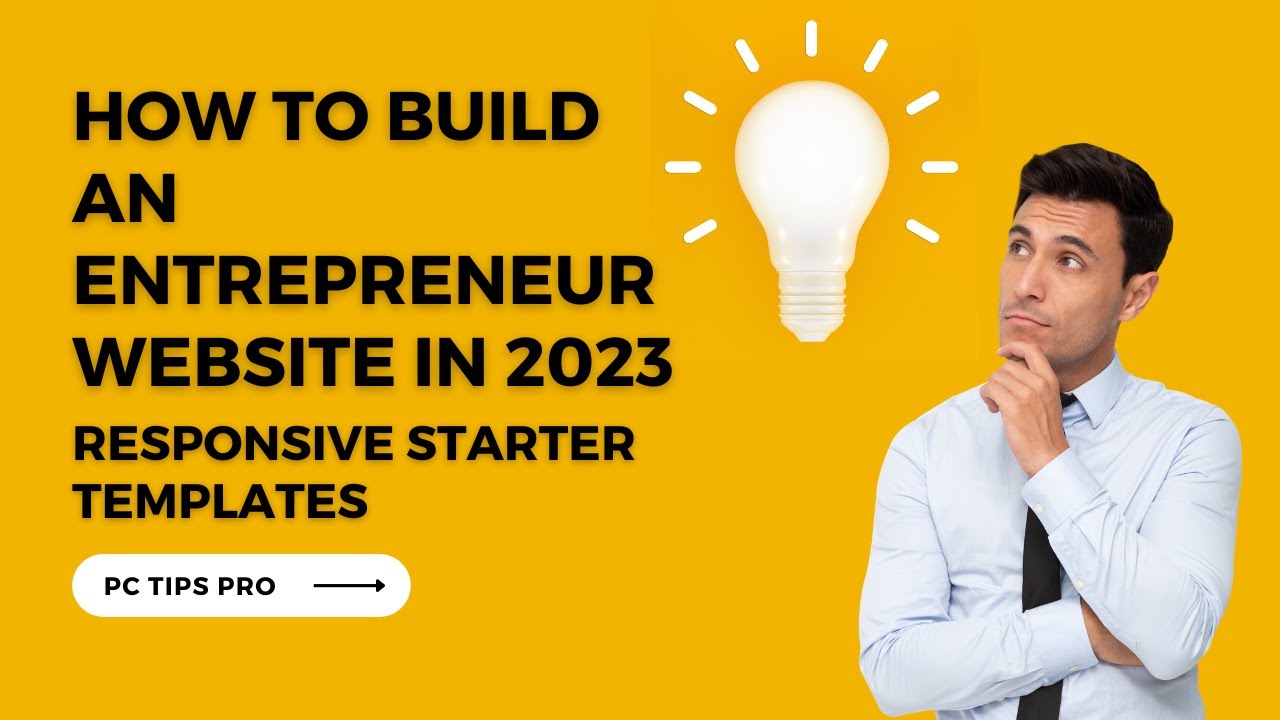 How to Build an Entrepreneur Estate Website in 2023 | Responsive ...