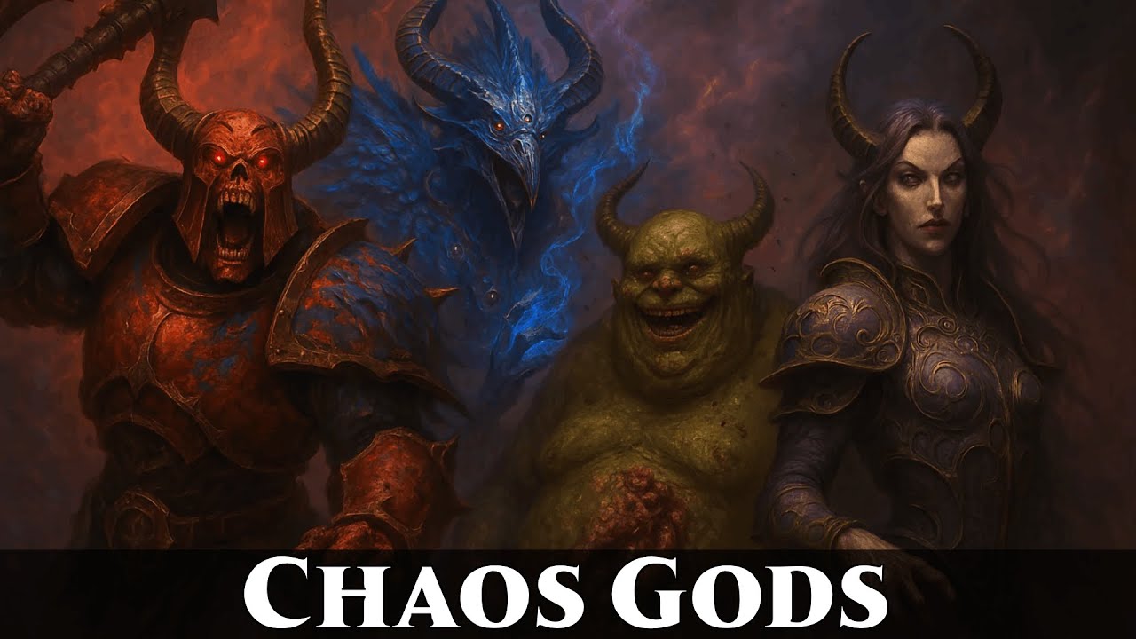 What Is Chaos? The Four Dark Gods of the Warp Explained | Warhammer 40k ...