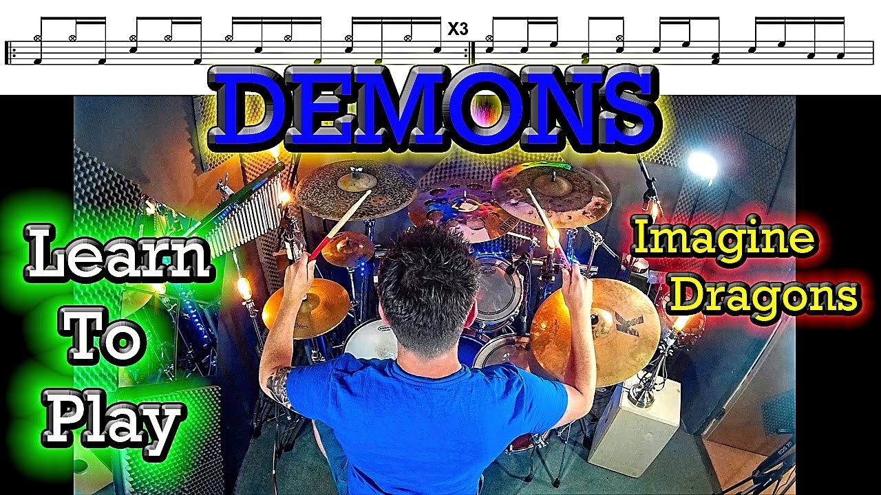 Demons - Imagine Dragons - Drum Tutorial Lesson - YouTube
