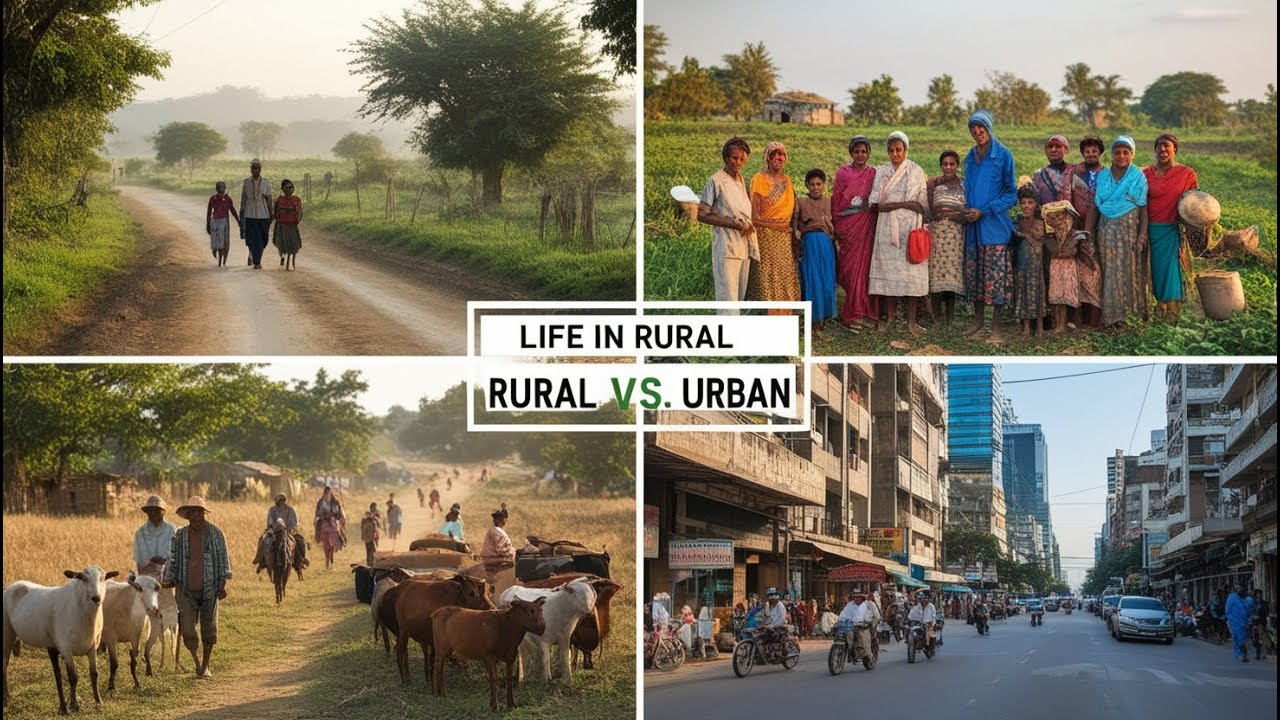 Life in Rural vs. Urban A Comparative - YouTube