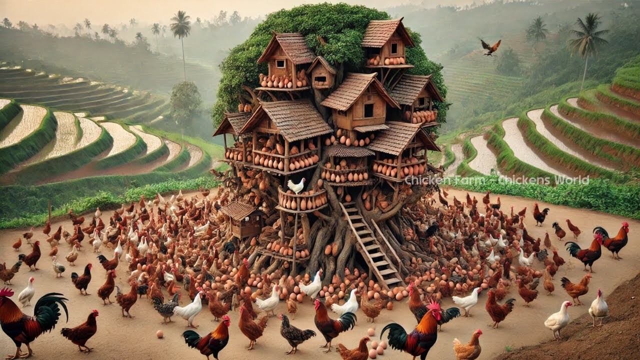 Mass Chicken Farming, How Farmers Raise Millions Of Chickens, For Eggs ...