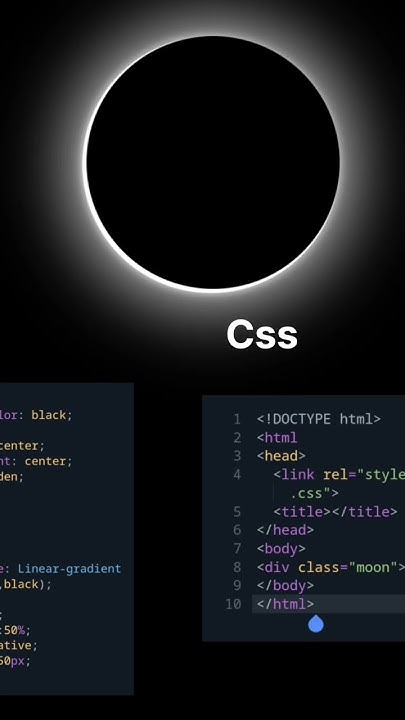 Moon Animation in HTML and CSS🔥||#html #programming #css || - YouTube