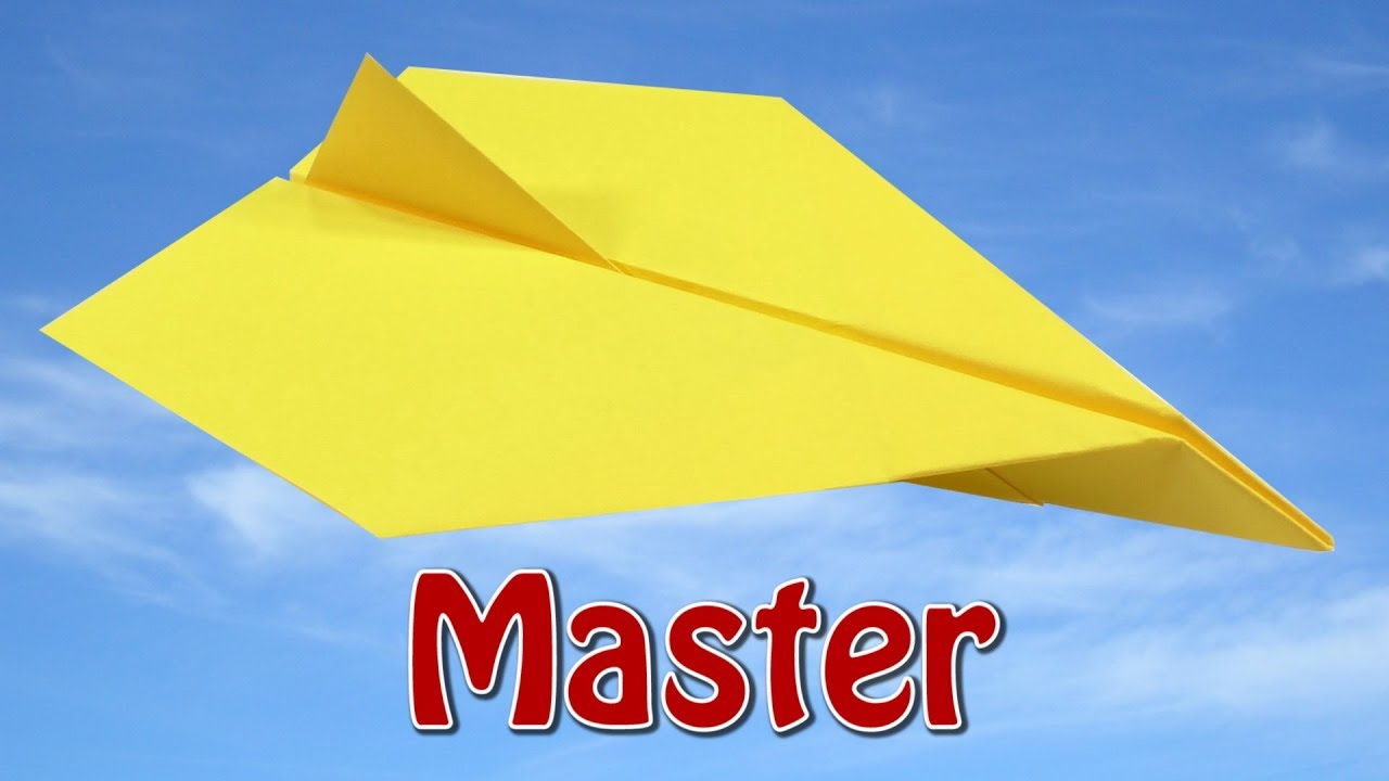 Бумажный самолёт Master Paper airplane Master - YouTube