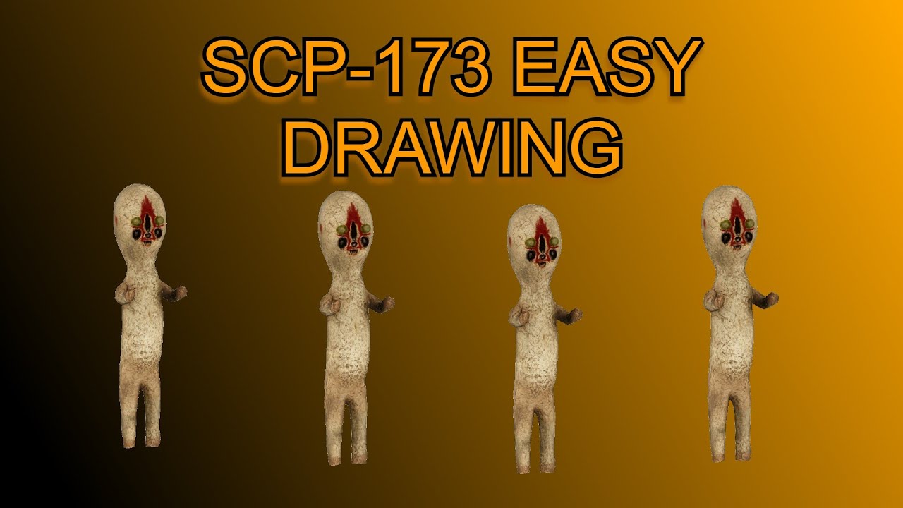 SCP-173 EASY DRAWING - YouTube