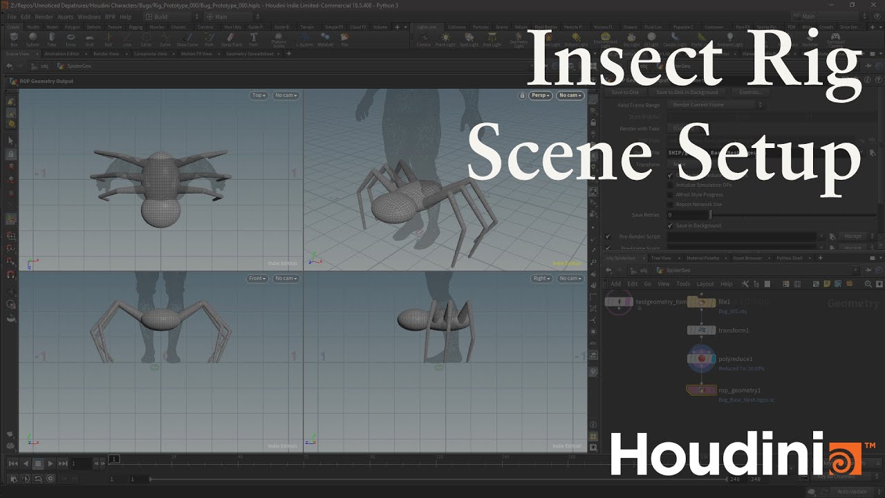 Insect Rig 01 Scene Setup - YouTube