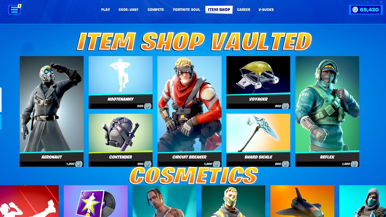Fortnite VAULTED Cosmetics 1000 Days! - YouTube