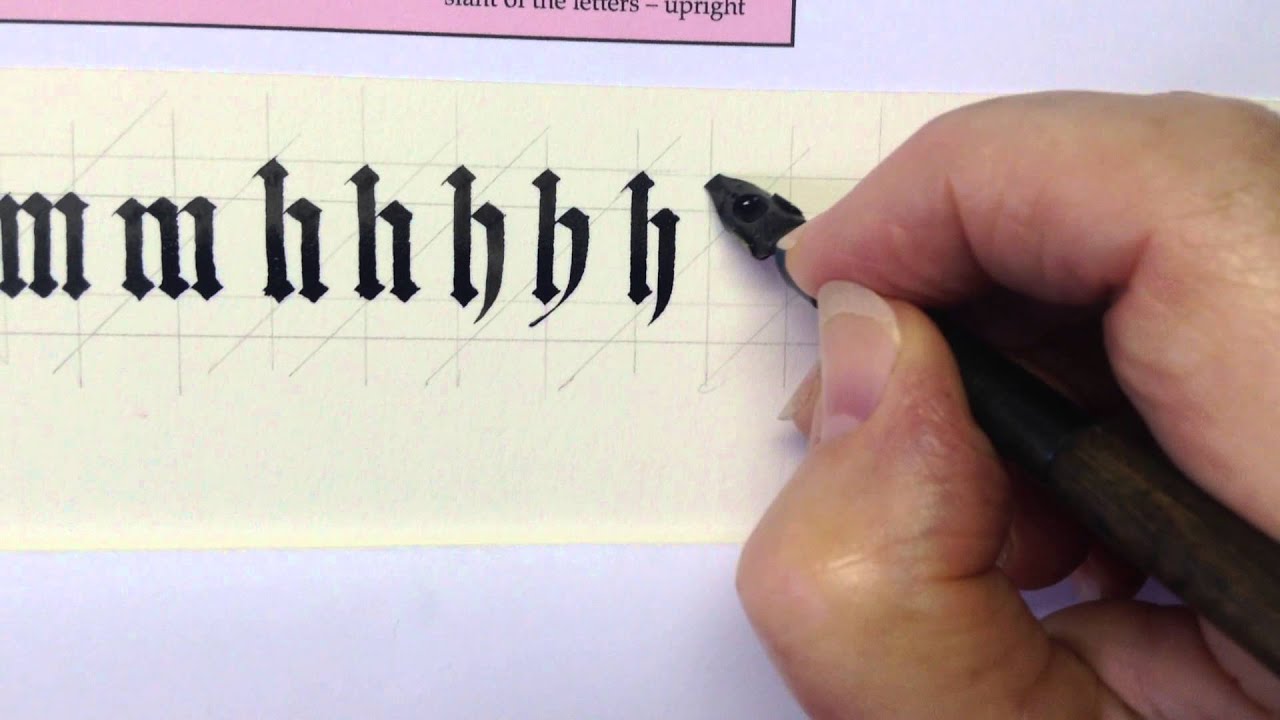 Gothic Book Script/Black Letter 3 - YouTube