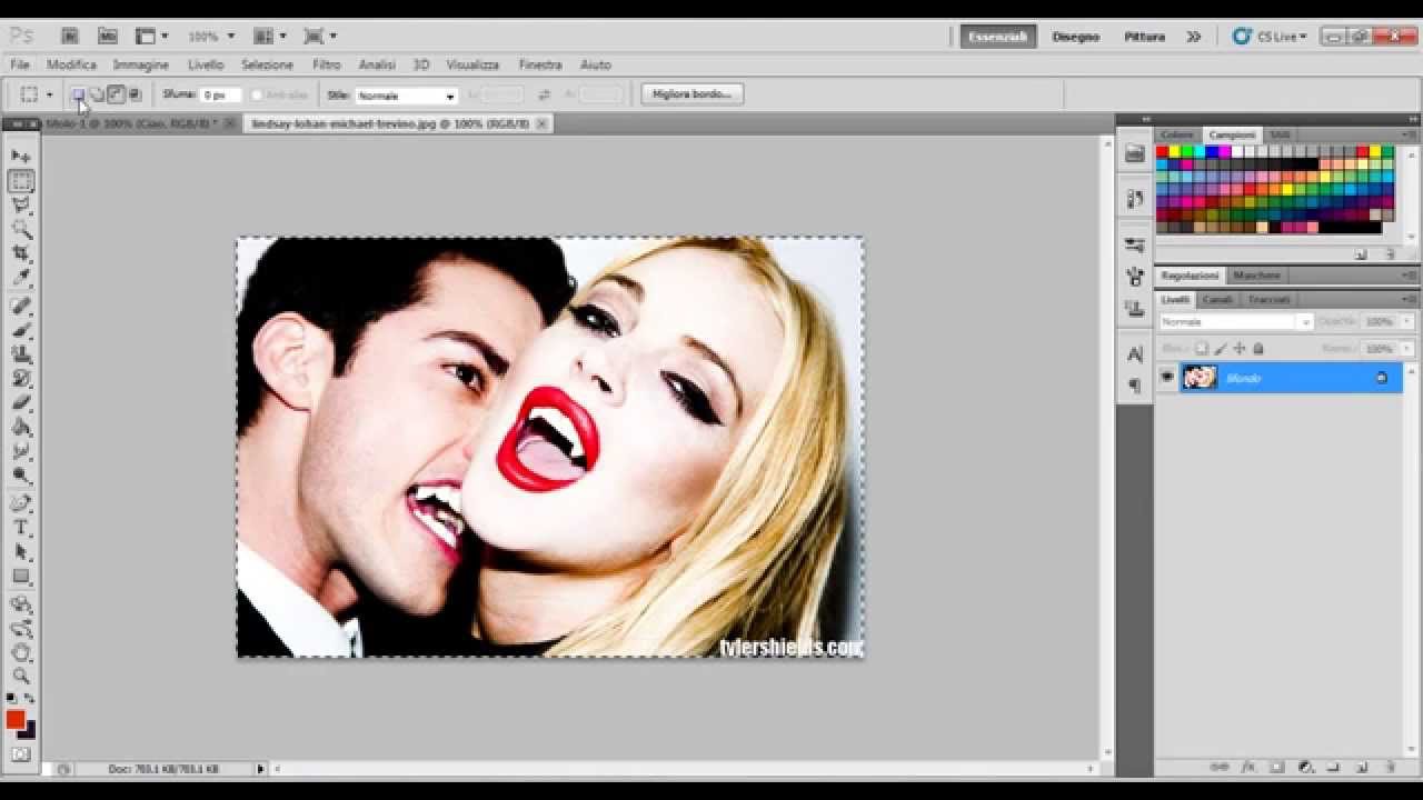 Tutorial: Come inserire una foto in una scritta! - YouTube