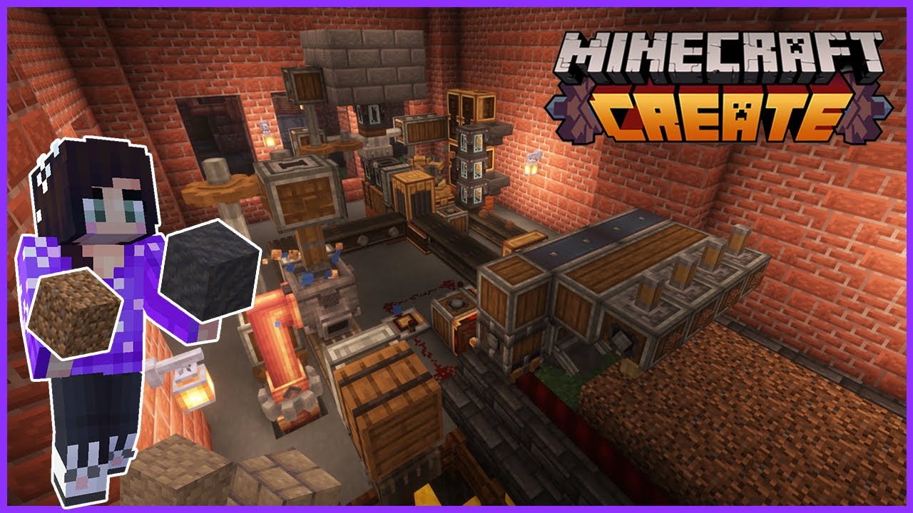 I built a MUD FACTORY with Create Mod in Minecraft! - YouTube