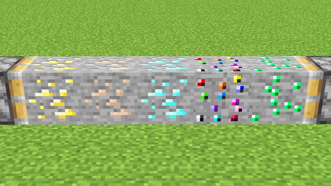 all minecraft ore combined = - YouTube