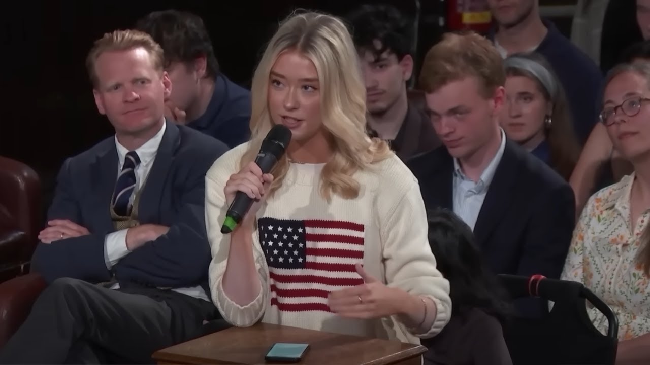 Feminist Debater HUMILIATES Charlie Kirk at Cambridge Debate - YouTube