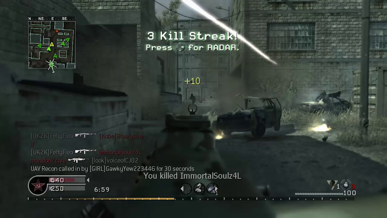7 man feed in COD4 (2 with helicopter) - YouTube