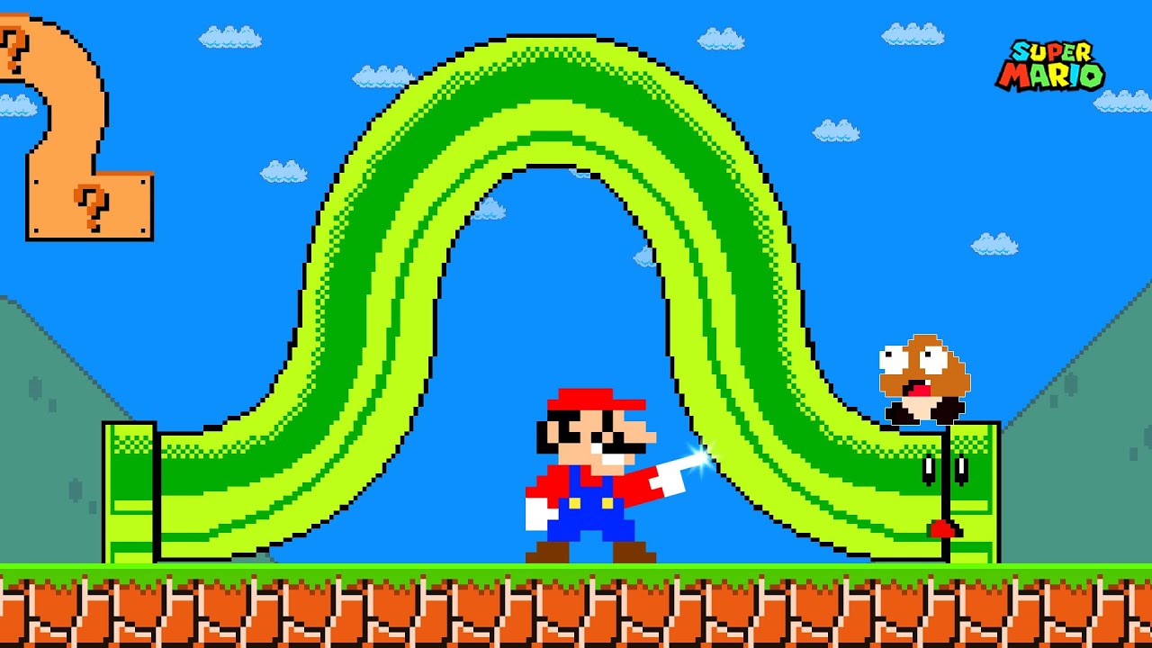 When Everything Mario Touches Turns Into GIANT Worms ! - YouTube