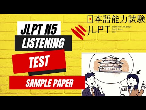 JLPT N5 JAPANESE LISTENING 🎧 PRACTICE TEST | JLPT N5 sample paper with ...