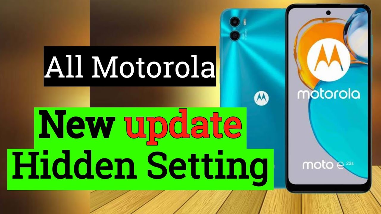 motorola new update setting / motorola hidden setting - YouTube