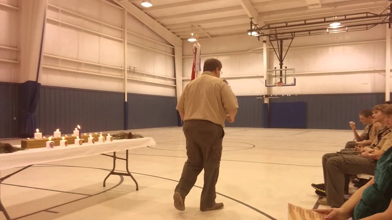 George Foss at his son Zachary's Boy Scout - COH - YouTube