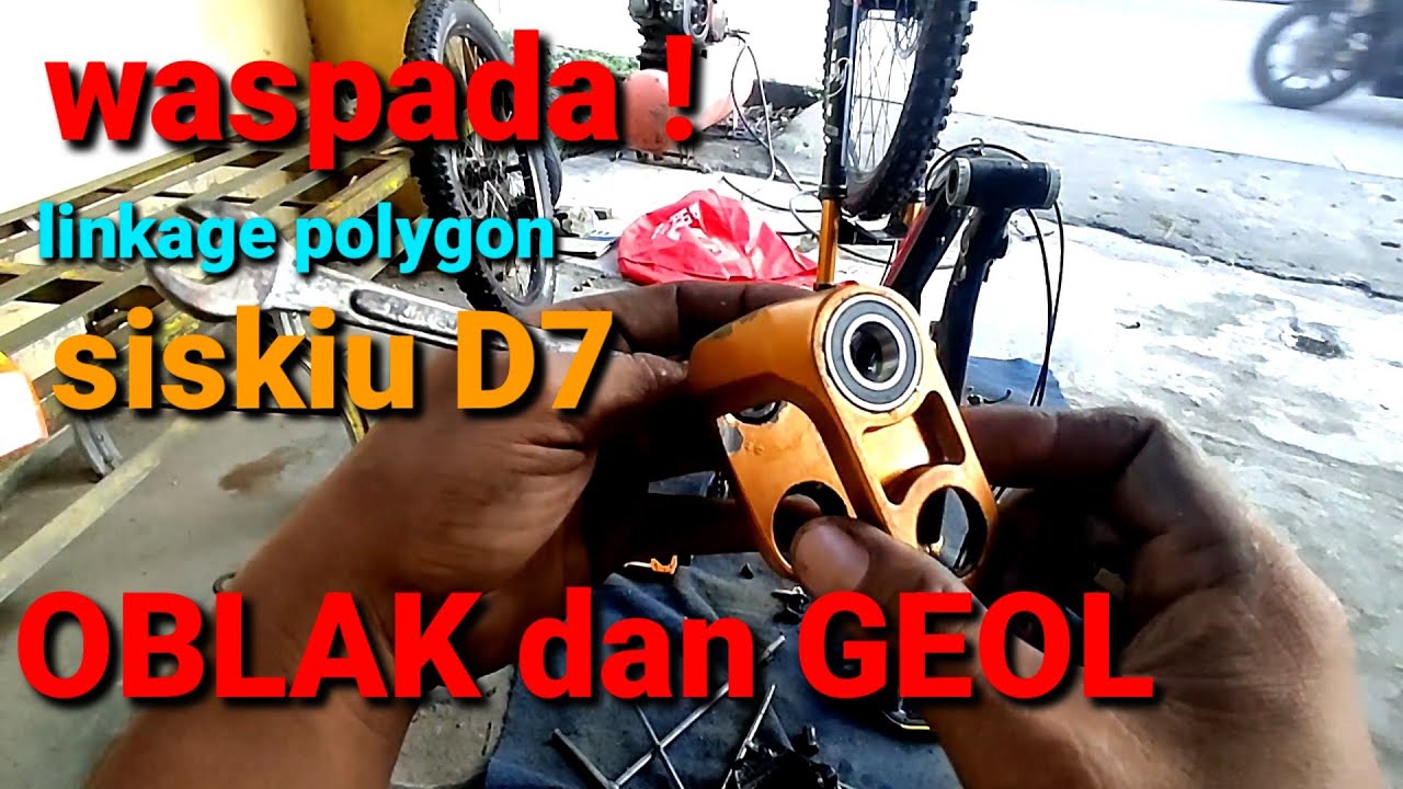 proses ganti linkage sepeda polygon siskiu d7 #ukuranbearing #linkage # ...