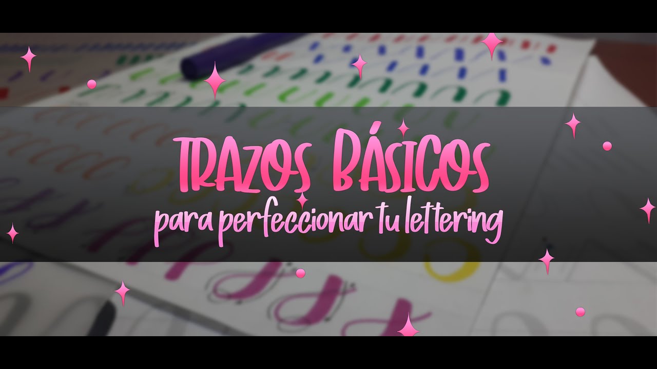 TRAZOS BÁSICOS - Lettering para principiantes Capitulo 2, parte 1 - YouTube