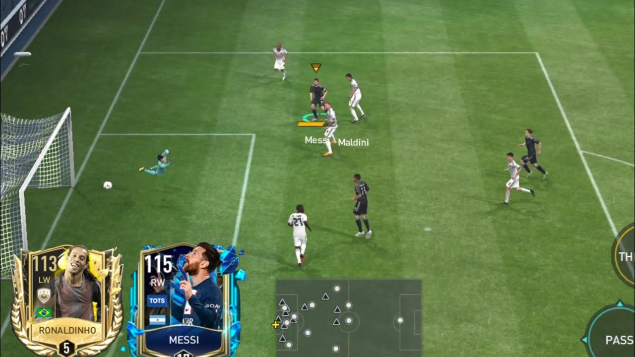 Two deadly duos come back Messi and Ronaldinho in FIFA MOBILE - YouTube