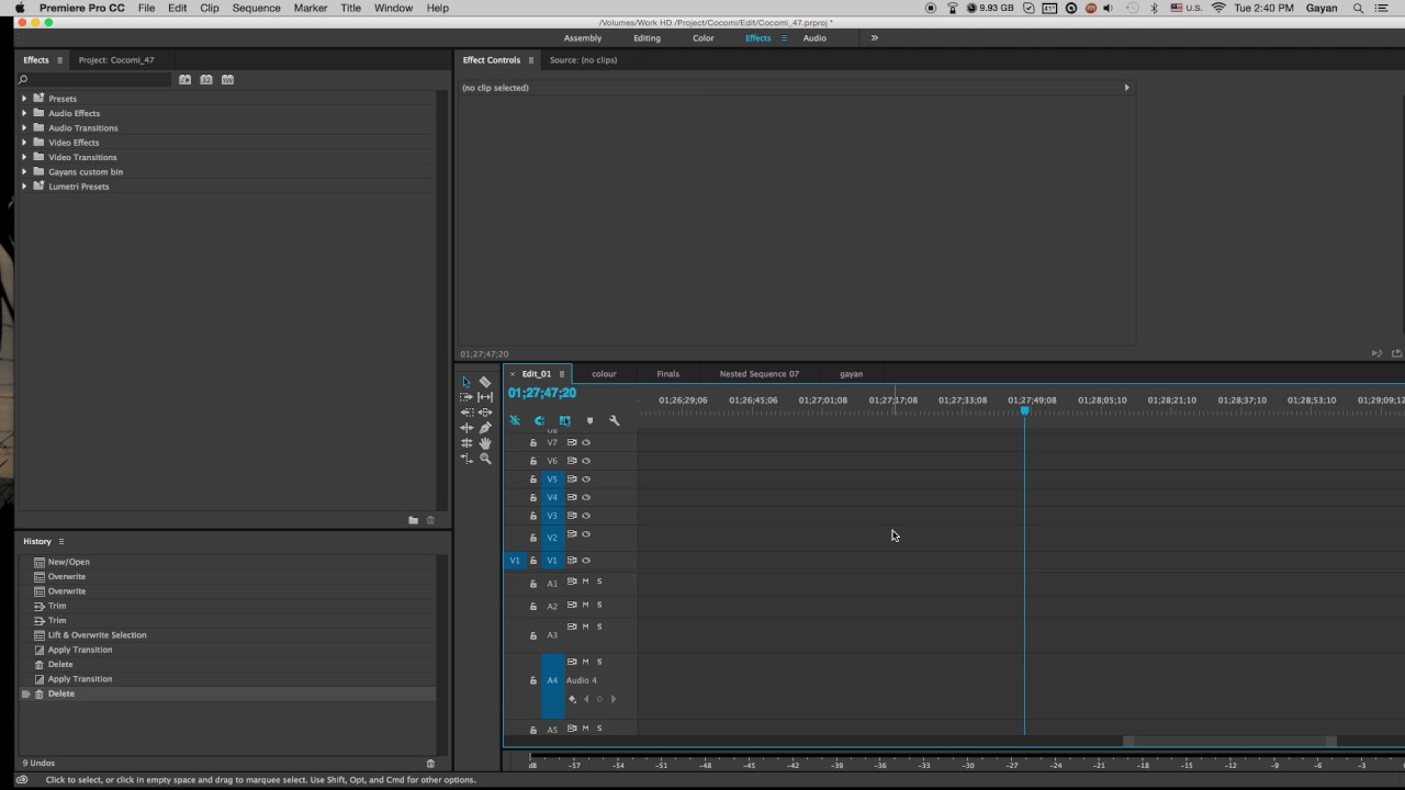 How to change default colour theme in adobe premiere - YouTube