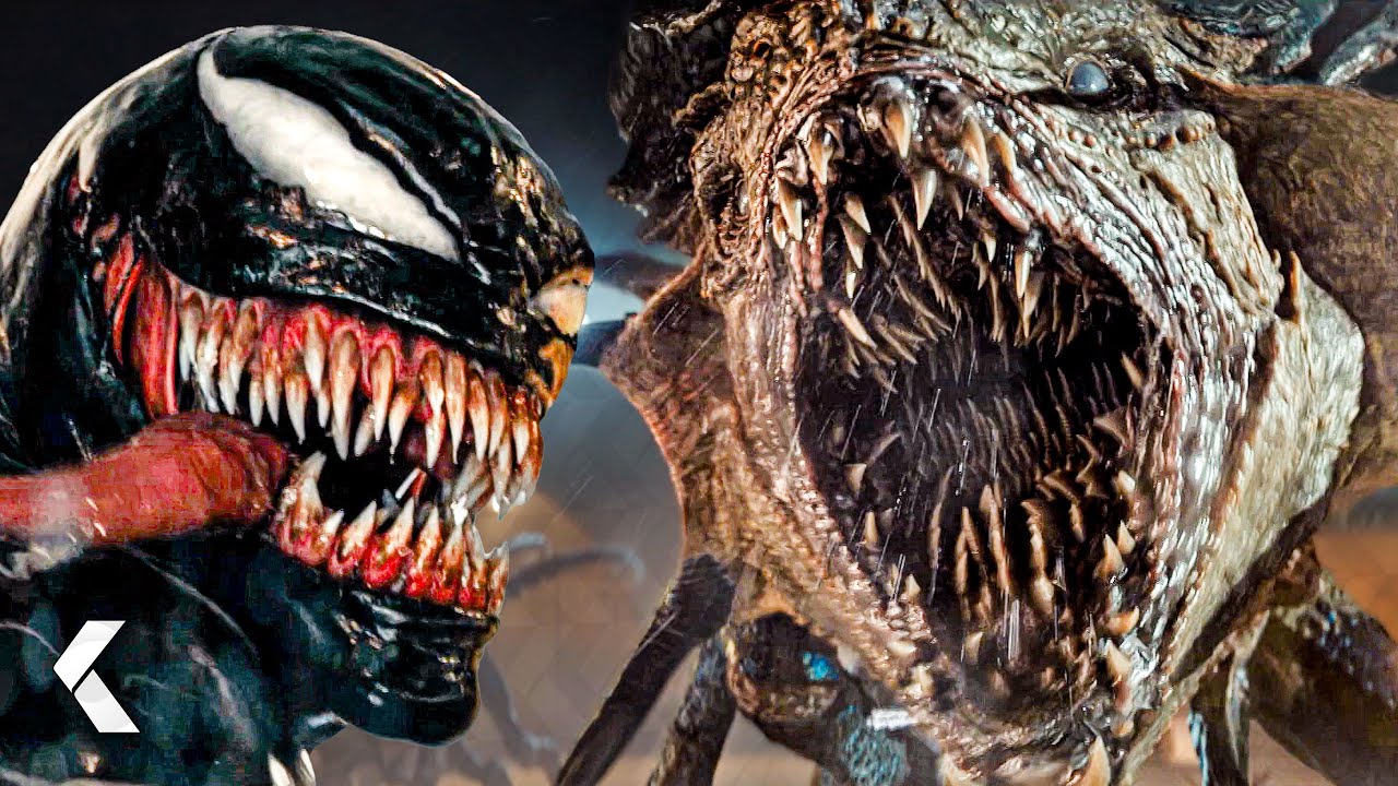 Venom & Symniotes vs. Xenophages Escena del combate final - Venom: El ...