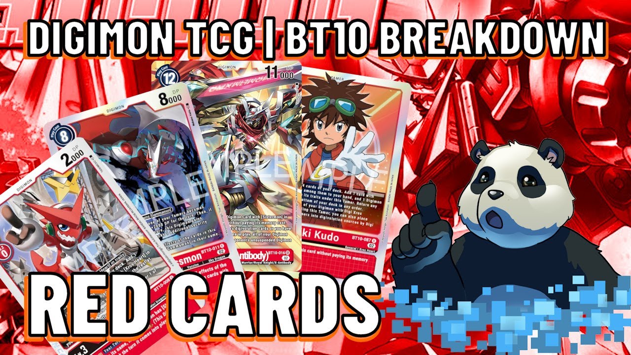 Digimon TCG | BT10 Breakdown Part I - Red Cards - YouTube