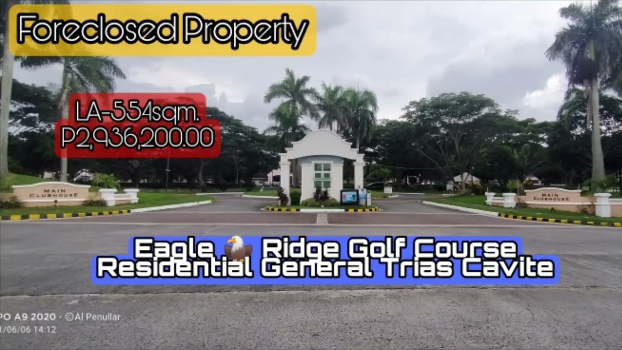 Eagle Ridge Golf Course Residential General Trias Cavite LA 554sqm P2 ...