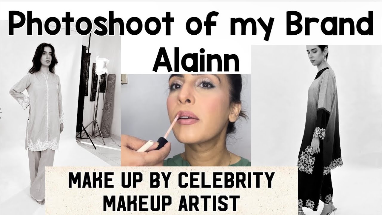 My Clothing Brand Photoshoot/ Model makeup by celebrity makeup artist ...