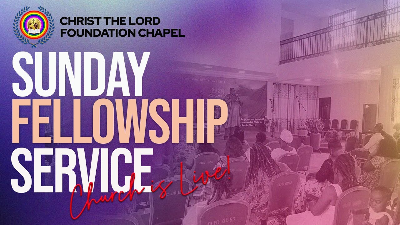 SUNDAY FELLOWSHIP SERVICE | 03.11.2024 | CHRIST THE LORD FOUNDATION ...