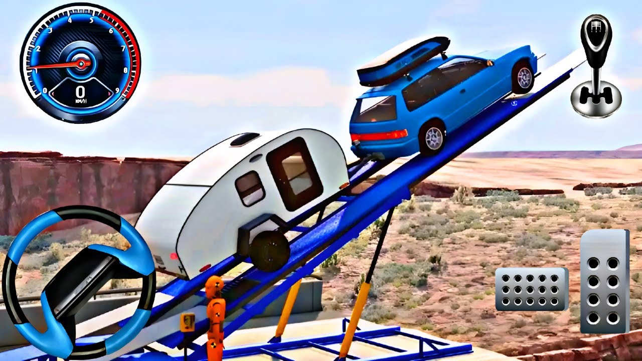 Can the Crash Dummy Survive? Insane Car Simulator Test Drive! - YouTube