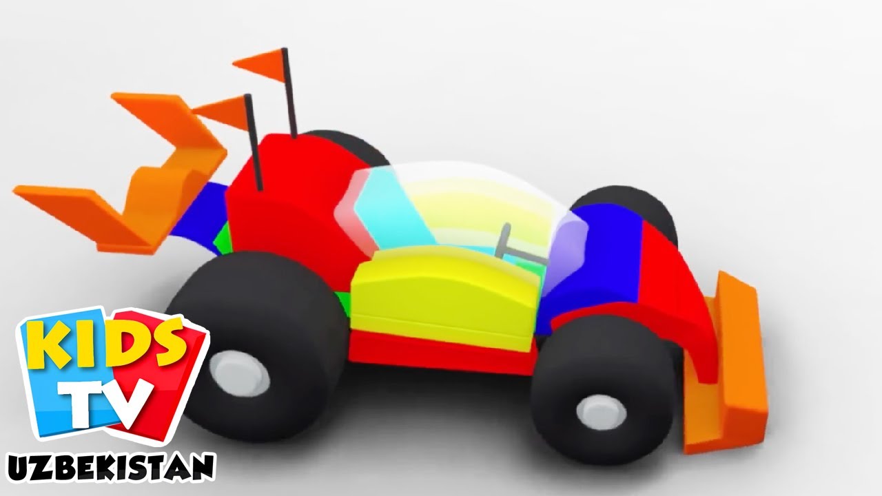 Sport avtomobili | Bolalar uchun multfilm | Kids Tv Uzbekistan | o ...