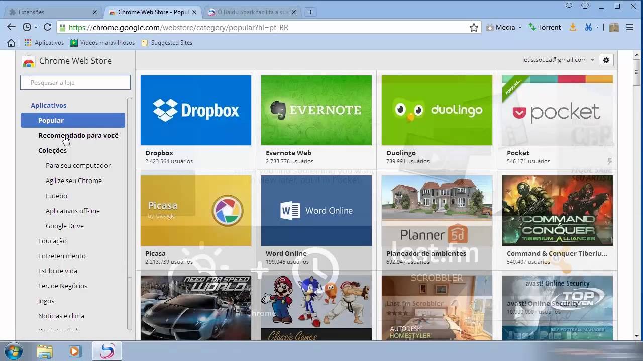 Tutorial Spark Browser 08: Extensões - YouTube
