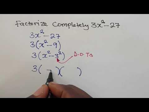 How to factorise an expression Completely - YouTube