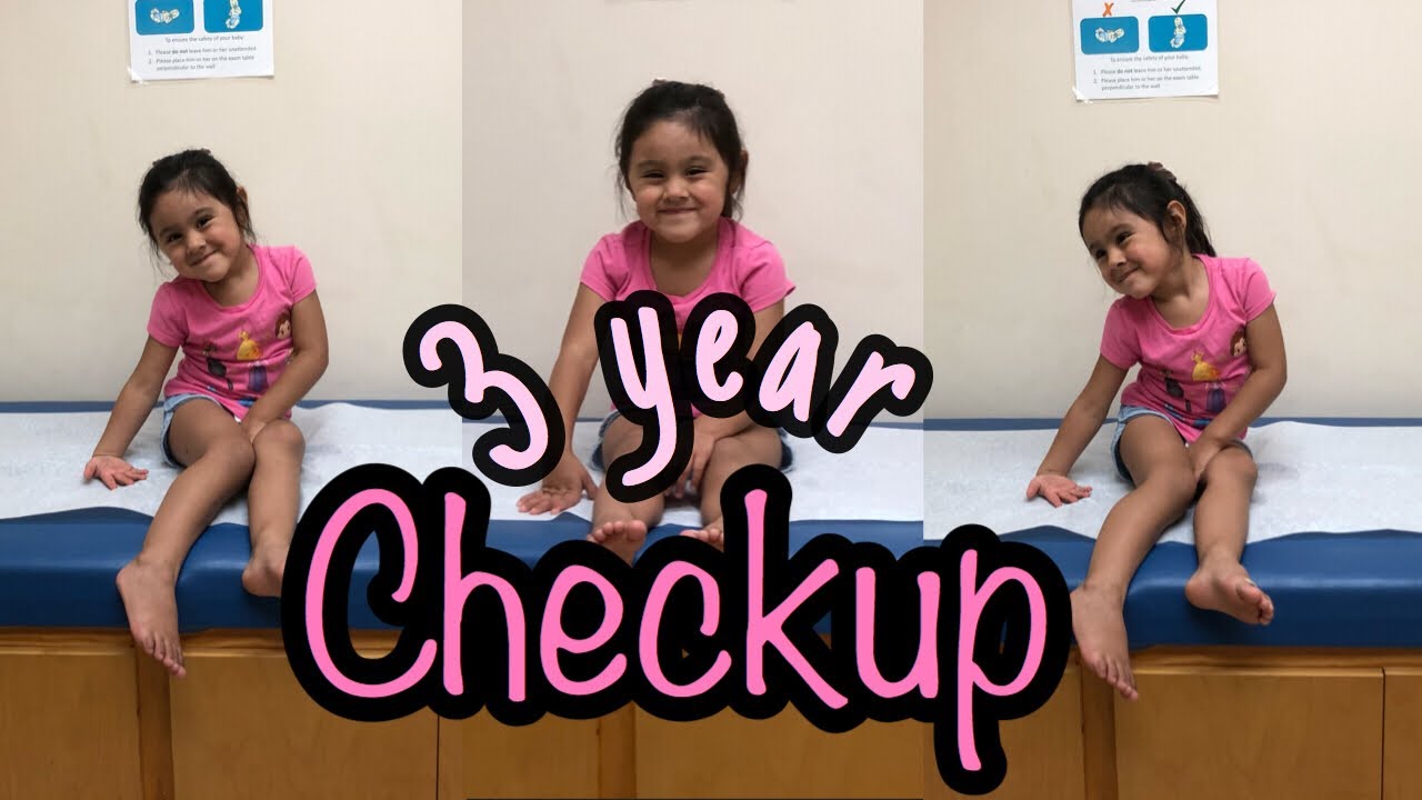 Mia's 3 year check up - YouTube
