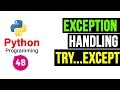 Exception Handling using try except in Python Programming Language ...