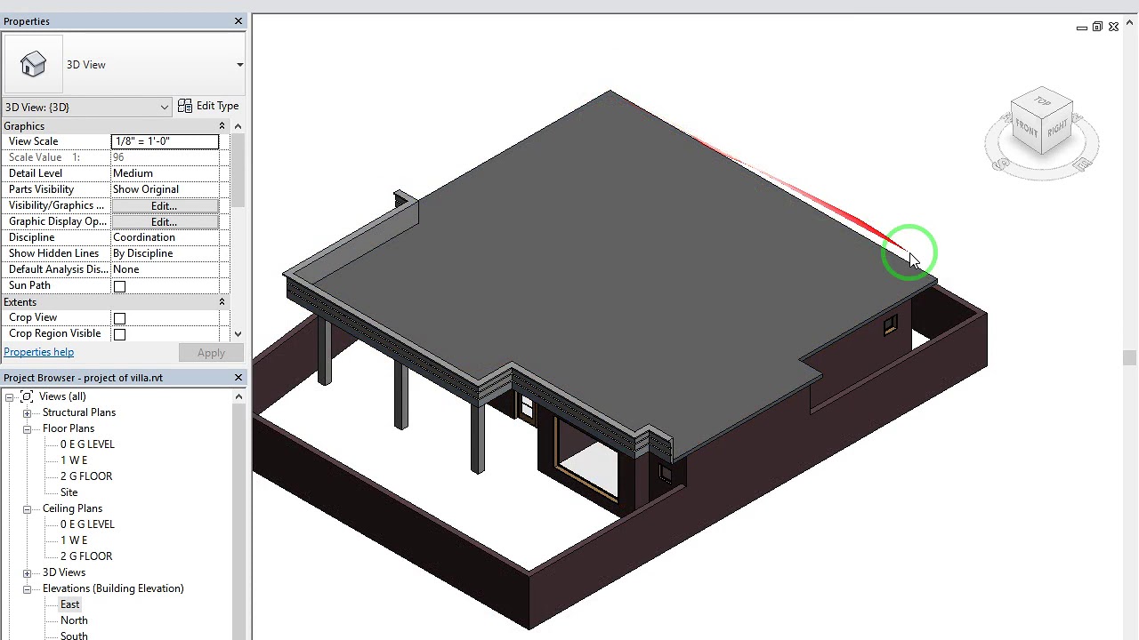 Projection design & Railing Revit Architecture - YouTube