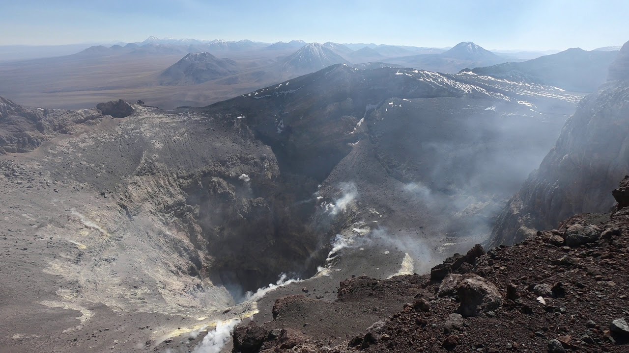 Cratera vulcão Lascar - Chile - YouTube