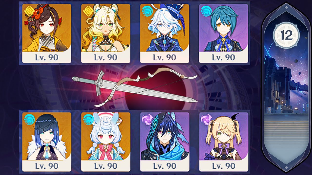 5.2 Spiral Abyss Mono Sword / Bow | Genshin Imapct - YouTube