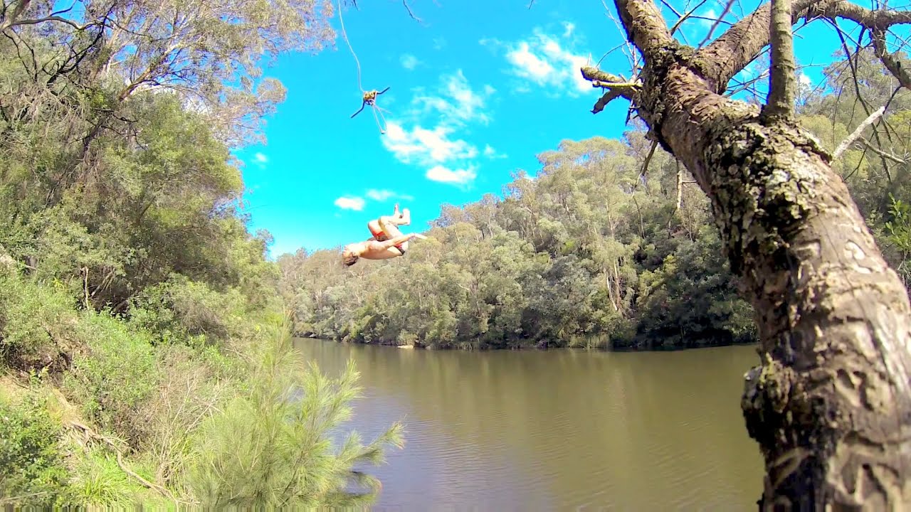 GoPro Rope Swing and Water Slide - YouTube