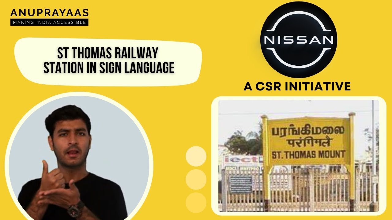 St. Thomas Mount Railway Station: Sign Language Guide | CSR Initiative ...