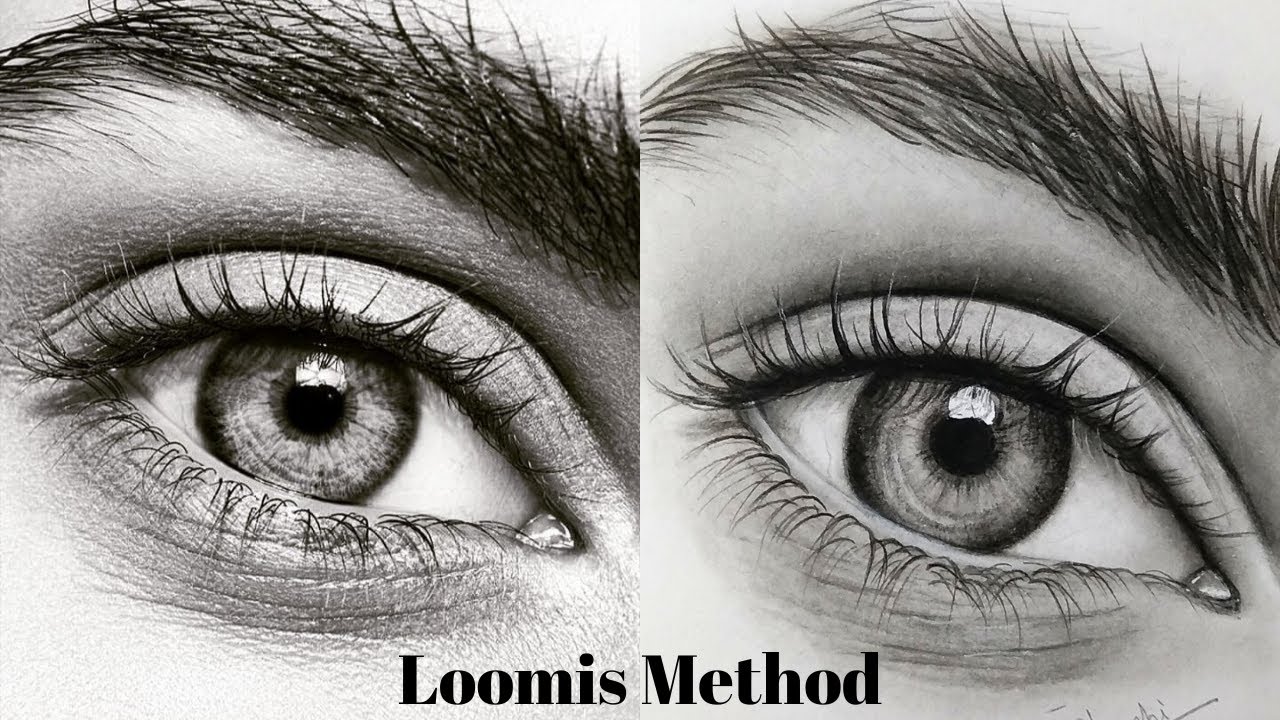 Do you know how to draw eye with loomis method | eye drawing tutorial | pencil drawing - YouTube